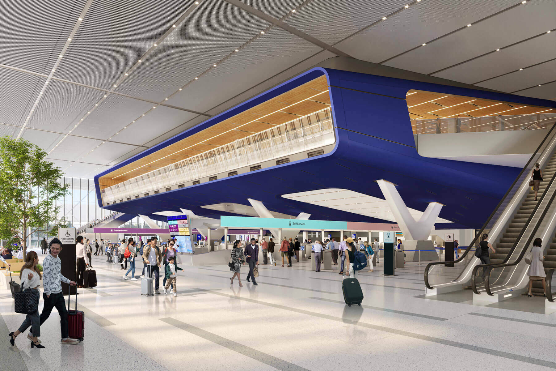 United Airlines’ Terminal B at Houston Intercontinental Airport ...